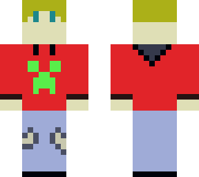 Red Creeper Boy | Minecraft Skin