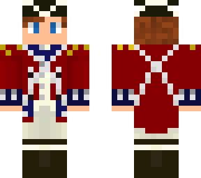 British red coat template | Minecraft Skin