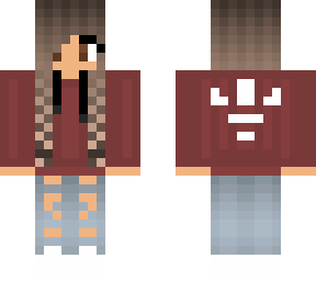 Girl with braids | Minecraft Skin