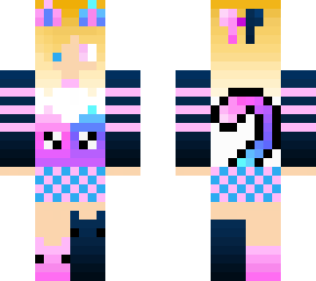 Kawaii cotten candy Cat. | Minecraft Skin