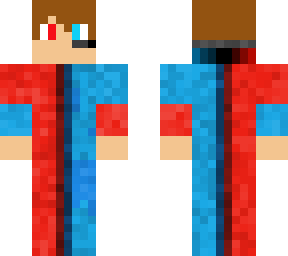 fire and water boy | Minecraft Skins