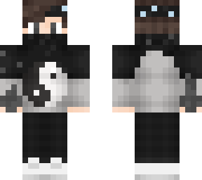 black and white nanja symbol skin | Minecraft Skin