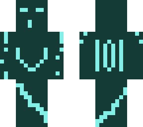 Black blue thunder | Minecraft Skin