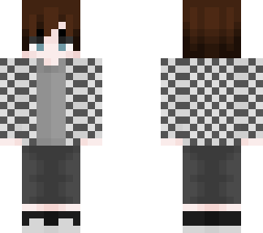 cute checkered boy | Minecraft Skin