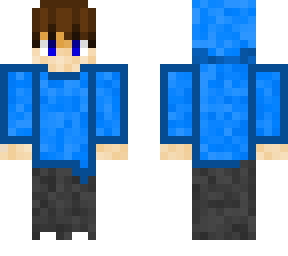 Minecraft blue hoodie | Minecraft Skin