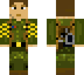 WW2 sergeant texture fixed | Minecraft Skin