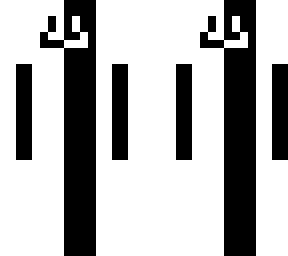 Black and White criss cross | Minecraft Skin