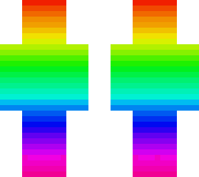 Rainbow Skin Tutorial For YT | Minecraft Skin