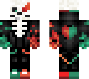 fire skeleton | Minecraft Skins