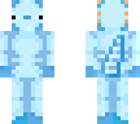 Blue Axolotl | Minecraft Skin