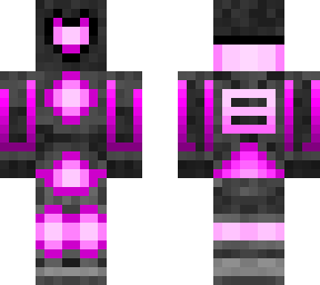 cyberpunk pink armor with helmet | Minecraft Skin
