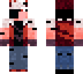Glitchy red (fnf lullaby) | Minecraft Skin