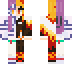 demon slayer rengoku | Minecraft Skins