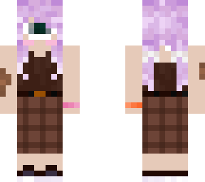 purple cyclops girl v3 | Minecraft Skin