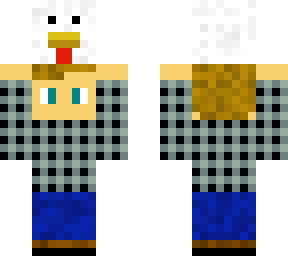 some random guy named Jeff got a new friend :} | Minecraft Skin