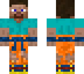 Steve Post Super Saiyan | Minecraft Skin