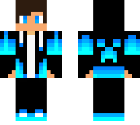 blue gaming boy | Minecraft Skin