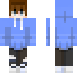 chico capucha azul | Minecraft Skin