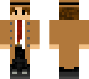 Cool detective with hat | Minecraft Skin