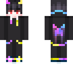 Creeper punk with horns | Minecraft Skin