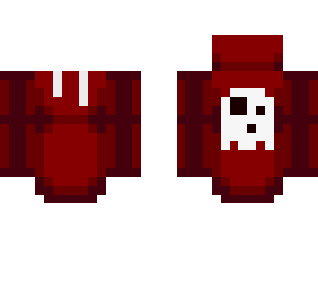 Red Ghost Hoddie | Minecraft Skin