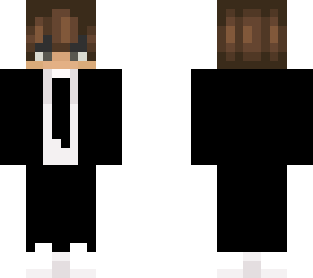Suit boy with curl hair | Minecraft Skin