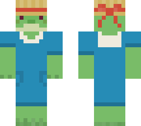 A dapper farmer frog | Minecraft Skin