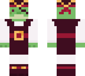 A dapper pirate frog | Minecraft Skin