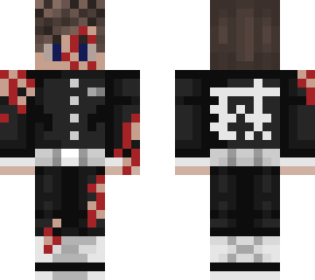 Battle Damage Demon Slayer | Minecraft Skin