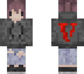 Vlone and ripped jeans | Minecraft Skin