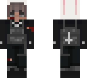 BROWN/DARK SKIN alt goth bunny boy | Minecraft Skin