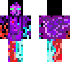 fire vs water skin | Minecraft Skin