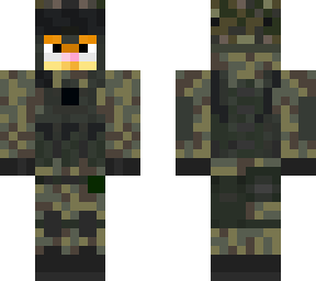 garfield soldier | Minecraft Skin