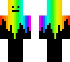 rainbow drip guy | Minecraft Skin