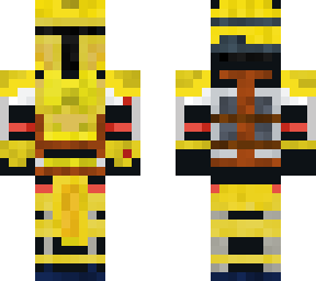 Yellow Mando armor skin | Minecraft Skin