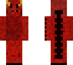 dragon rouge au corne d'or | Minecraft Skin