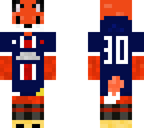 Fox Man PSG (Paris Saint Germain) | Minecraft Skin
