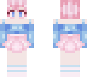 Pink and Blue | Minecraft Skin