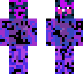Purple&Blue&Black Creeper | Minecraft Skin