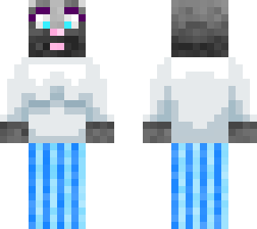 Badger Furry girl / Dachs Furry Mdchen | Minecraft Skin