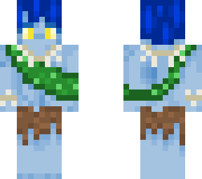 Blue-skinned ocean boy | Minecraft Skin