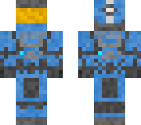Halo Reach/Infinite spartan azul | Minecraft Skin