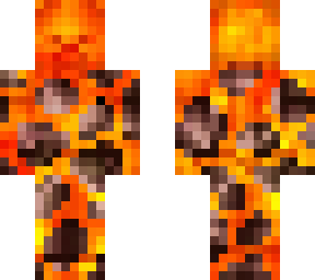 Molten Steve Improved | Minecraft Skin