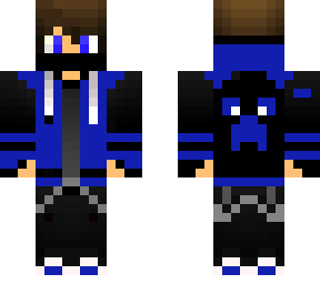 Blue Gamer Boy | Minecraft Skin