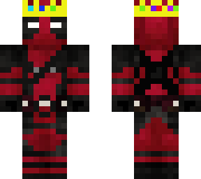 Deadpool whit crown | Minecraft Skin