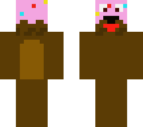 Head Twisted Doughnut Bear | Minecraft Skin