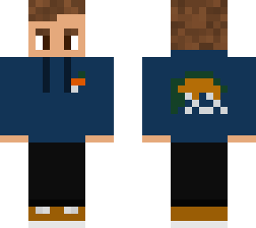 Quentin in a blue hoodie | Minecraft Skin