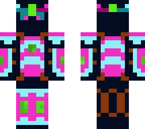 Pink armor guardian | Minecraft Skin