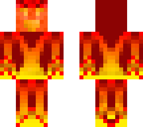 Flaming Phoenix Bird | Minecraft Skin