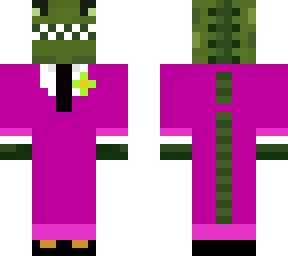 Aligator Pink Tux | Minecraft Skin